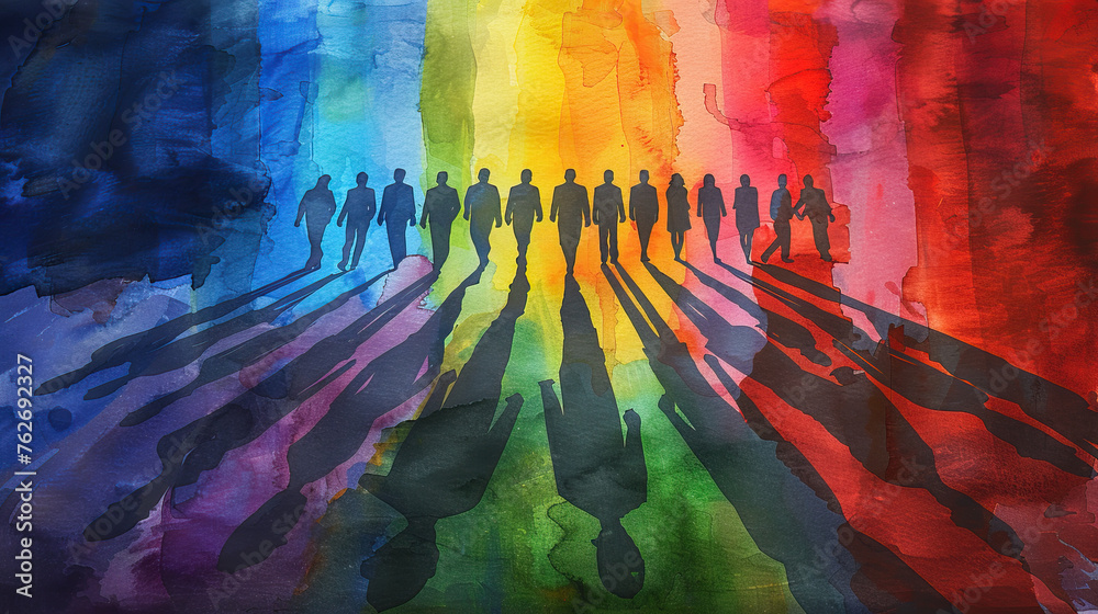 concept of Belonging Inclusion Diversity Equity DEIB or lgbtq, group of ...