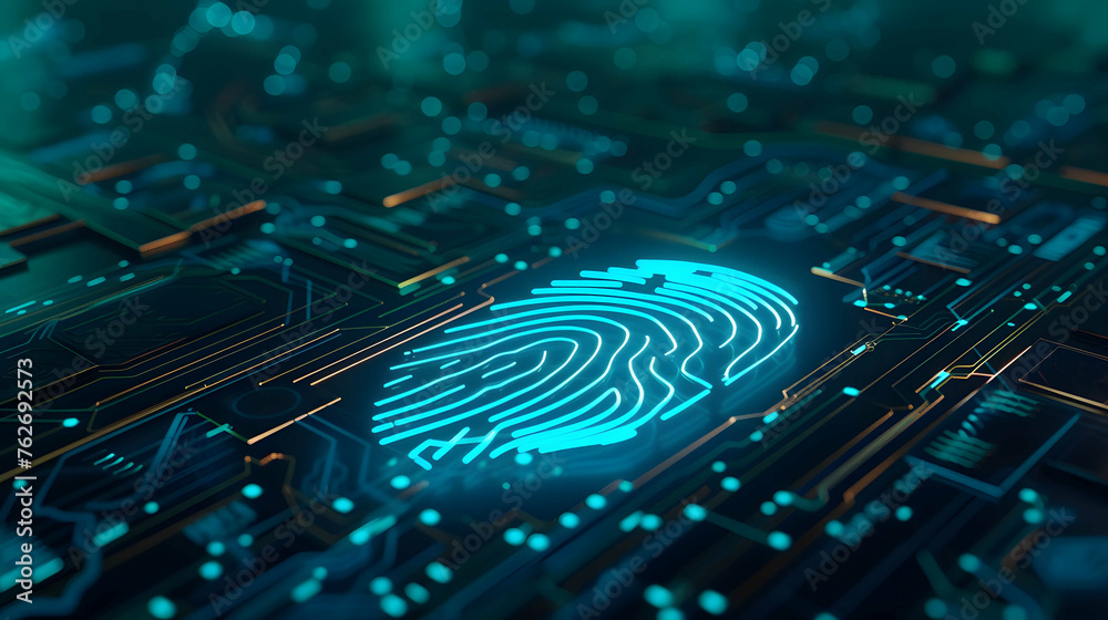 Biometric fingerprint computer technology safety digital identity ...