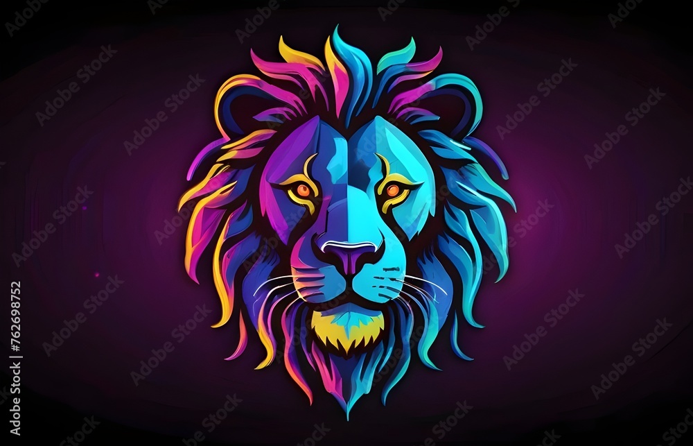 lion illustration, lion head vector, lion head logo, lion logo, lion ...