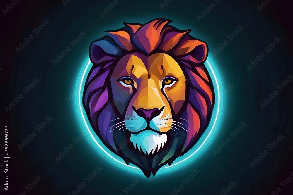 lion illustration, lion head vector, lion head logo, lion logo, lion ...