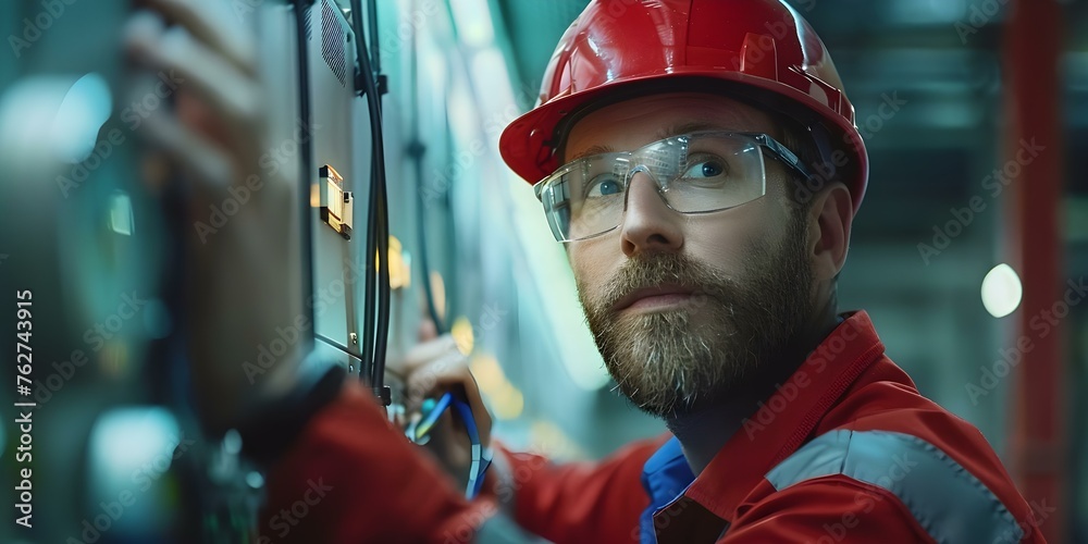 Inspecting Electrical Connections at Control Panel for Proper Voltage ...