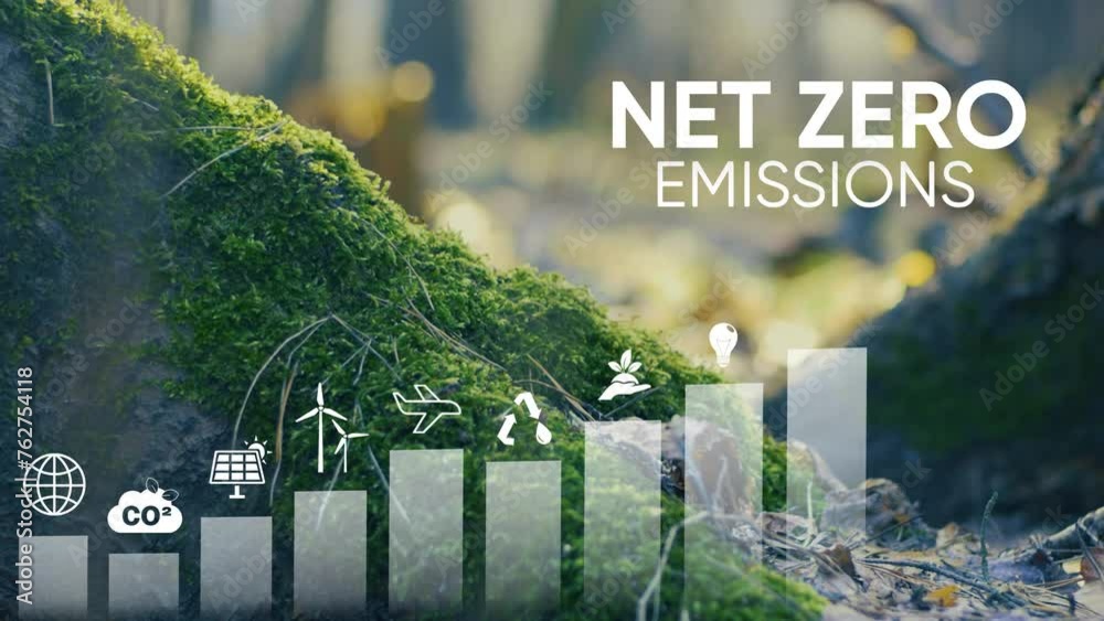 Net zero 2050. Carbon neutral concept. Net zero greenhouse gas ...