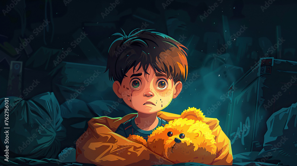 international Missing Children’s Day may 25, a scared crying boy ...