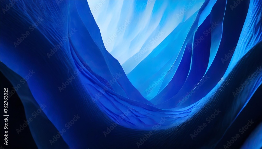 dark blue abstract background in cyclorama style in misty atmosphere ...