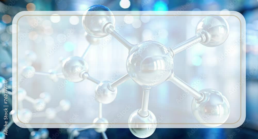 3D Atoms and Molecules in Science Themed Video with Title Description ...