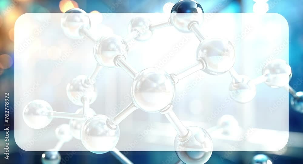 3D Atoms and Molecules in Science Themed Video with Title Description ...