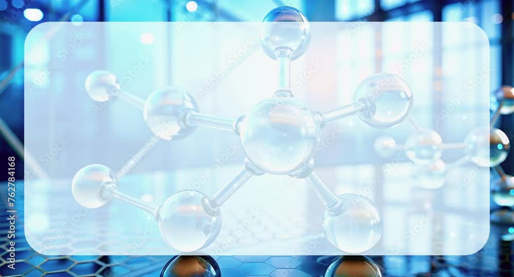 3D Atoms and Molecules in Science Themed Video with Title Description ...