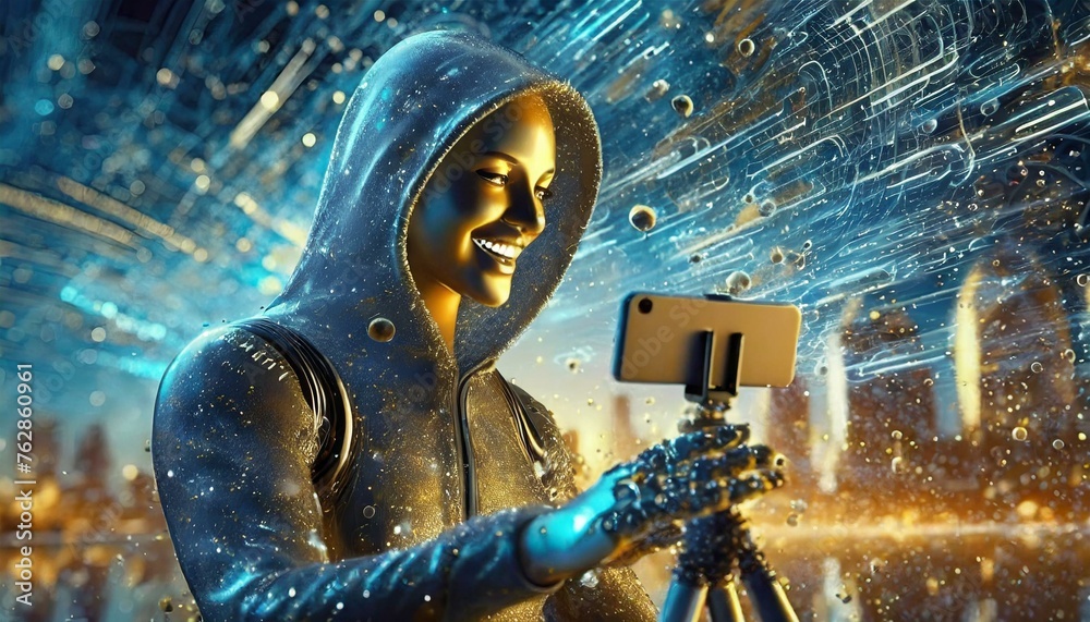 Illustration of Artificial Intelligence being used to create fake ...