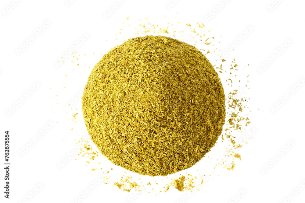 heap of Coriander Seeds powder also known in india as Dhana or dhaniya ...