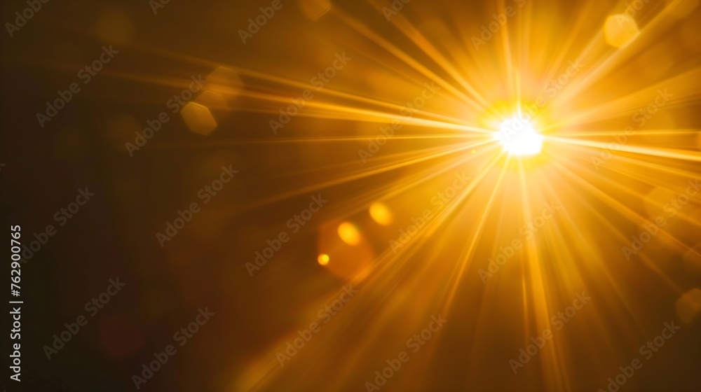 Sun Light Overlay Sun rays overlay Sun rays light isolated on black ...
