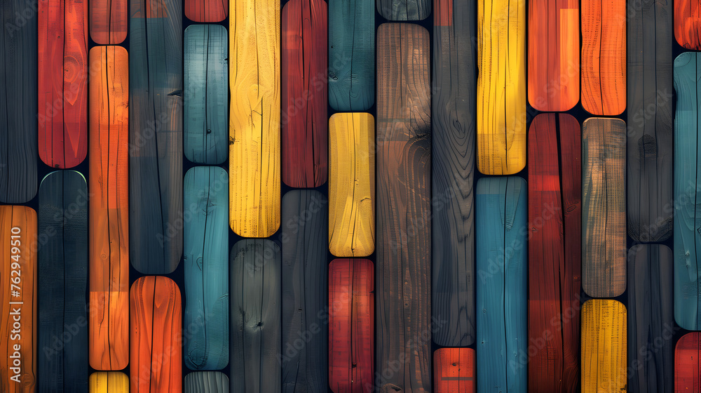 wood texture background incorporating elements of pixel art, with ...