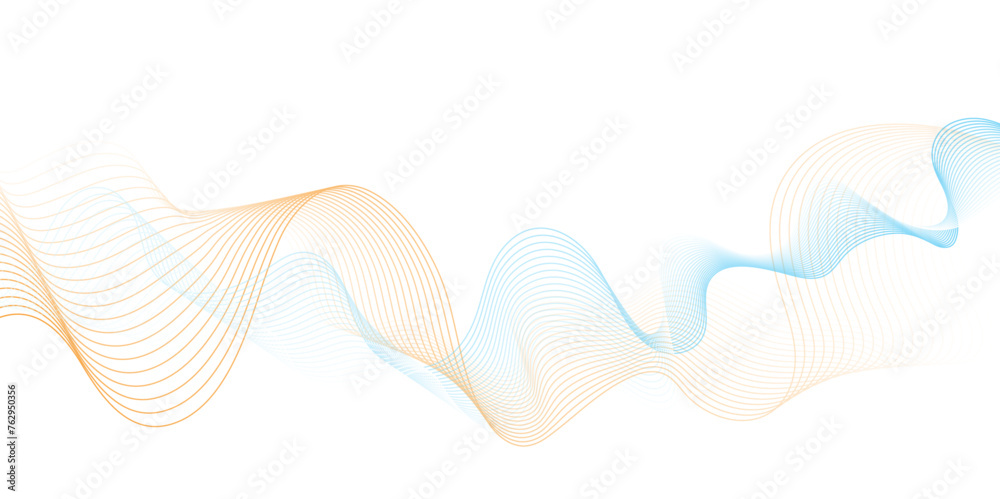 Abstract colorful wavy lines Digital frequency track equalizer ...