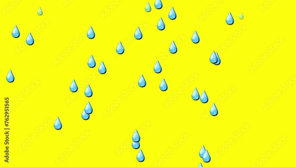 "4K Animated Video of Rain Drops on Green Screen Background" Stock ...