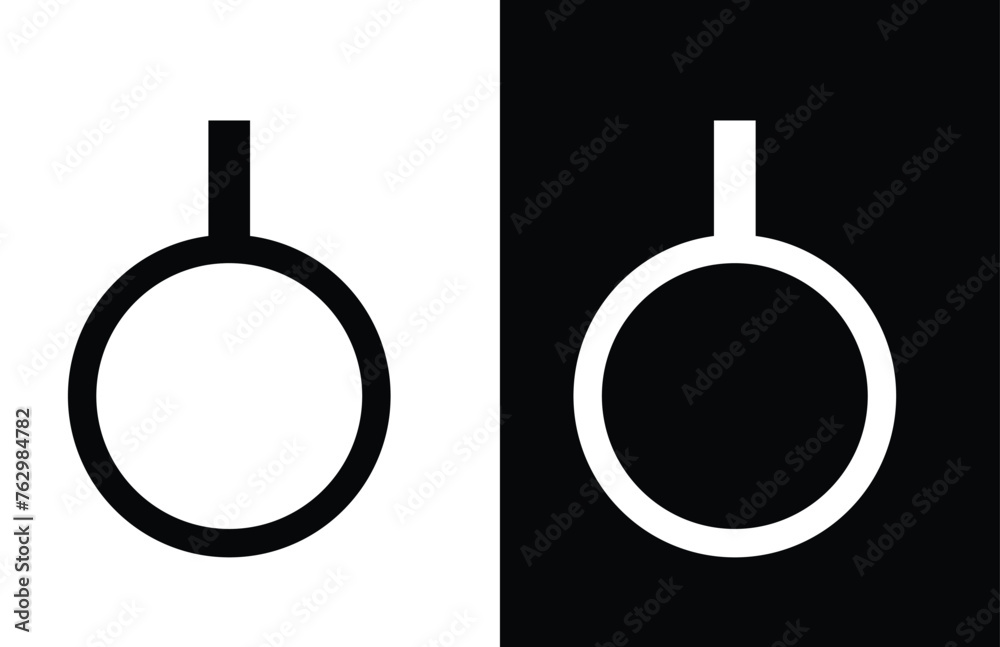 Neutrois gender vector symbol. Agender sign, icon of sexual orientation ...