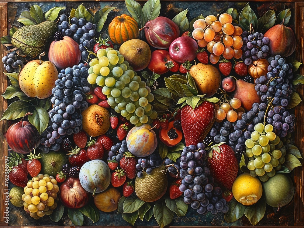 Bring the elements to life through a stunning panoramic view of fruits ...