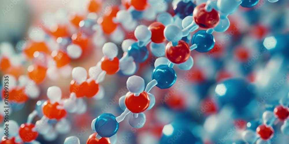 genetics and drug development biomedical research, close-up genetic ...