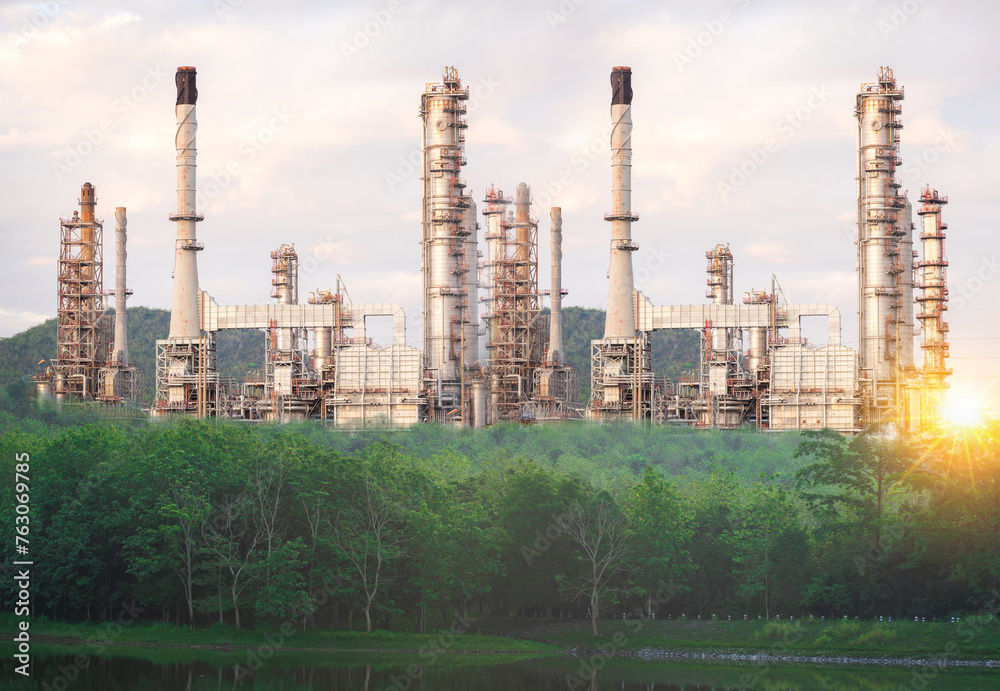 oil refinery in a dense forest can contribute to a country's energy ...