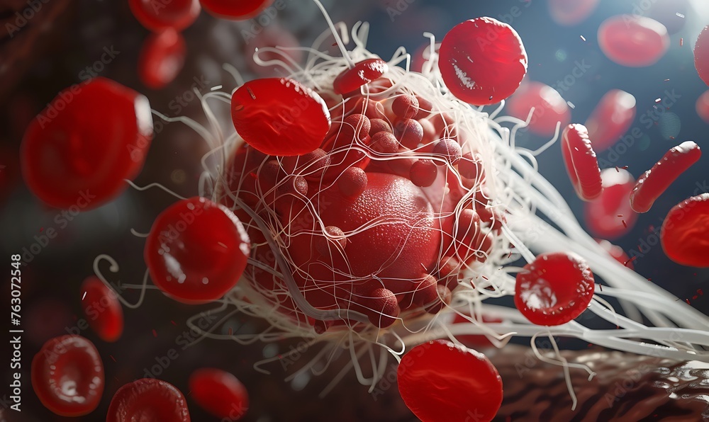 Visualizing Blood Clot Formation in Veins. Platelets, Fibrin, and Red ...