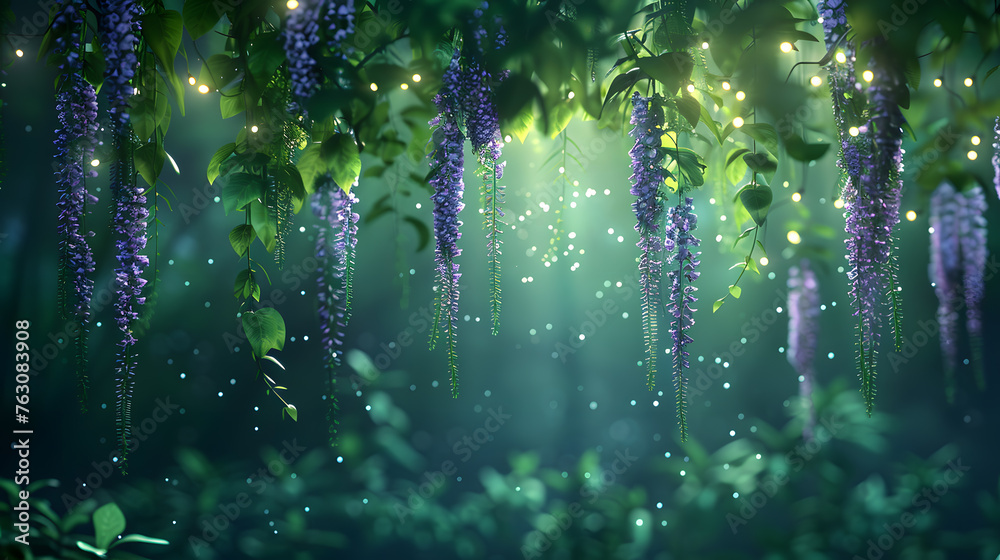 Aurora-inspired green and violet-themed background embodies the ...