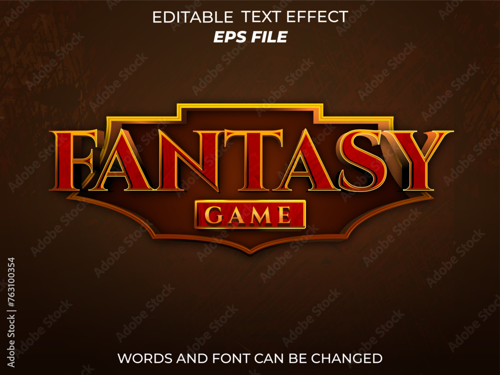 fantasy text effect, font editable, typography, 3d text for medieval ...