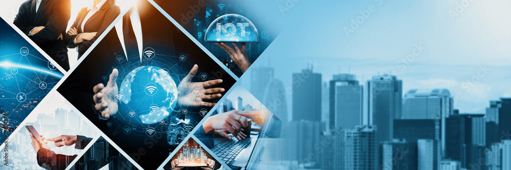 Communication technology , smart connection IOT and people network ...