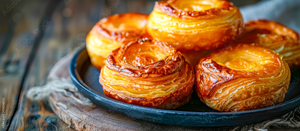 Kouign Amann is a Breton pastry from Brittany, France made with layers ...