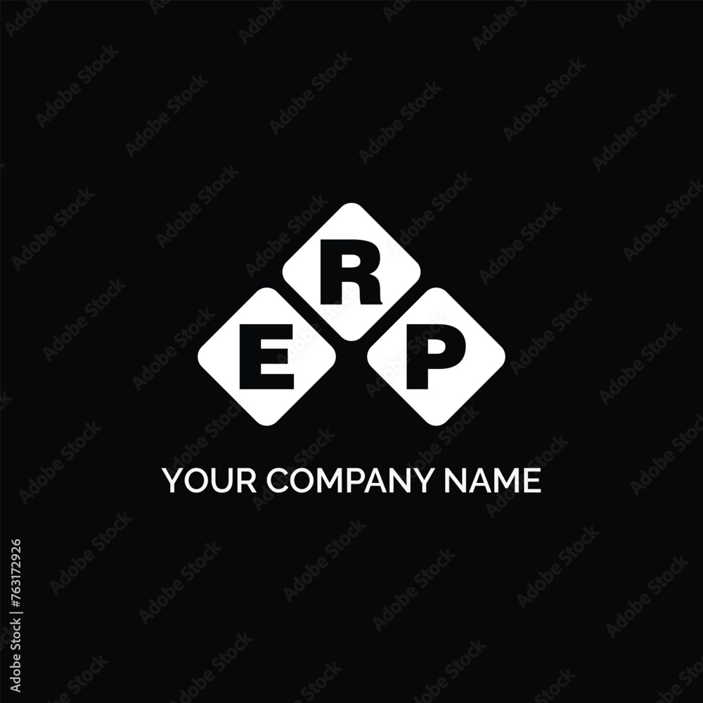 ERP letter logo design on white background. ERP logo. ERP creative ...