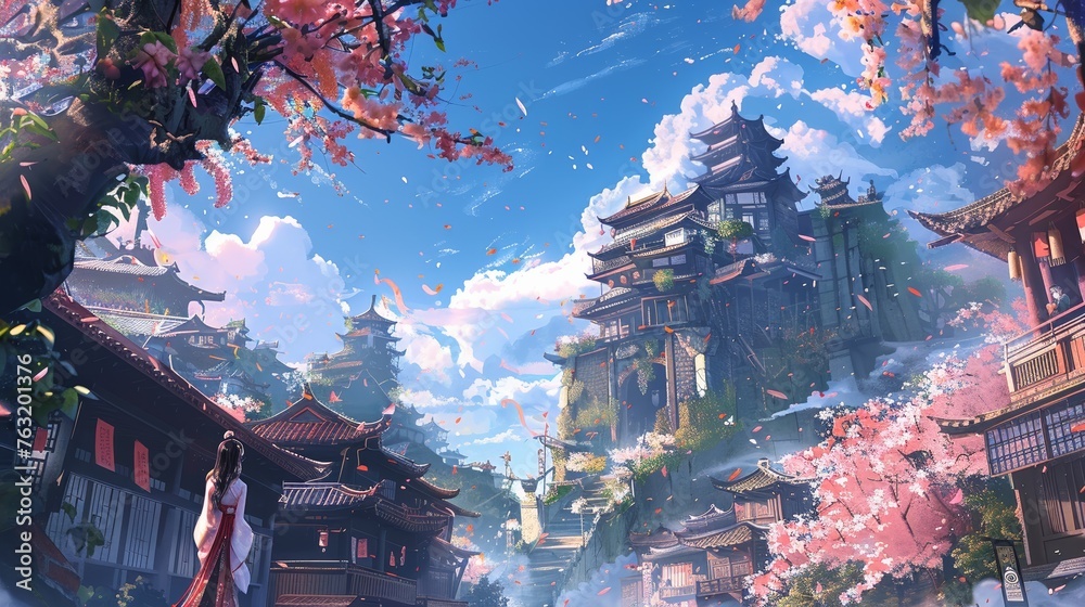 Dramatic in action Anime fantasy Character, game character, concept art ...