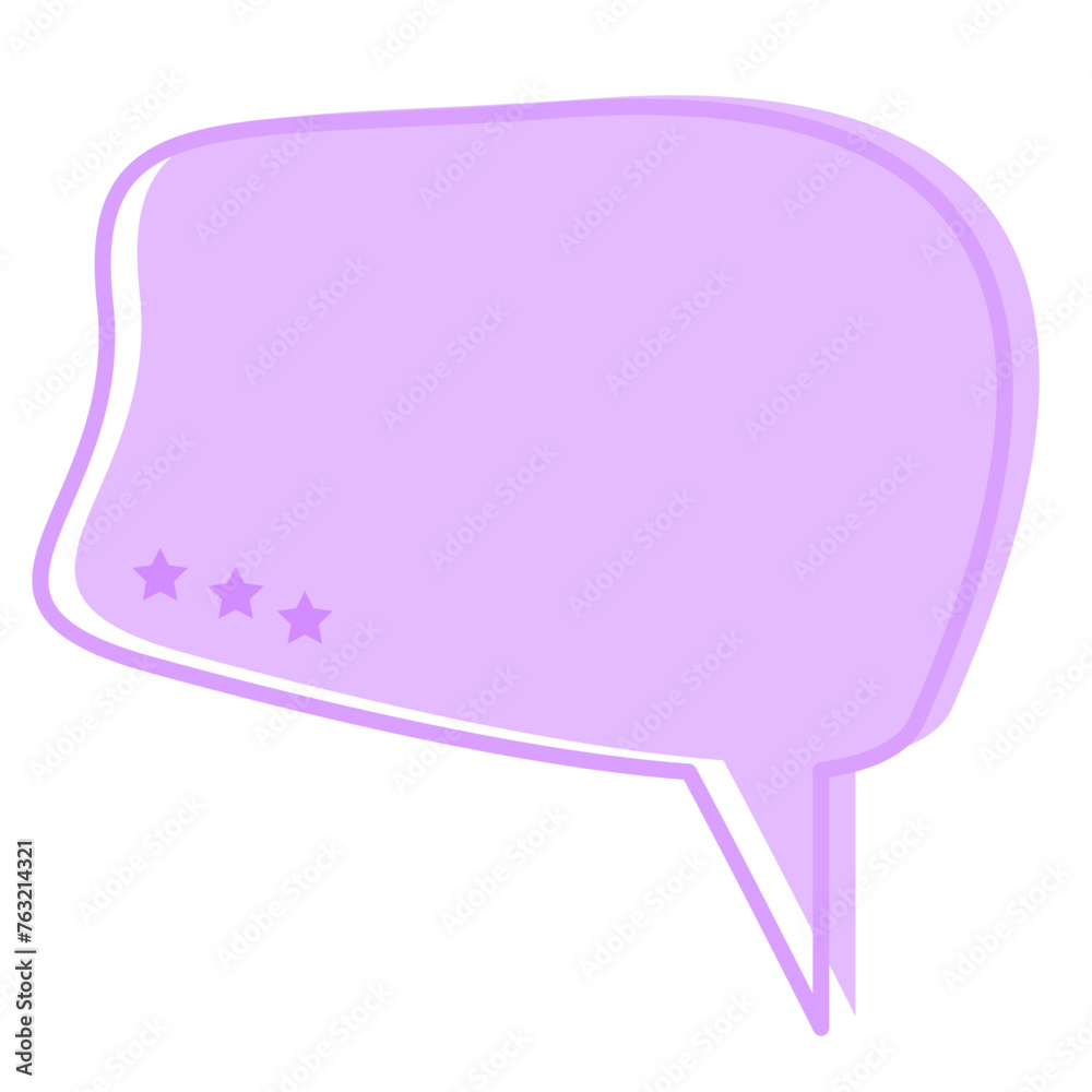 Speech Bubble Icon. Simple Message Text Box Element Doodle Symbol. SVG ...