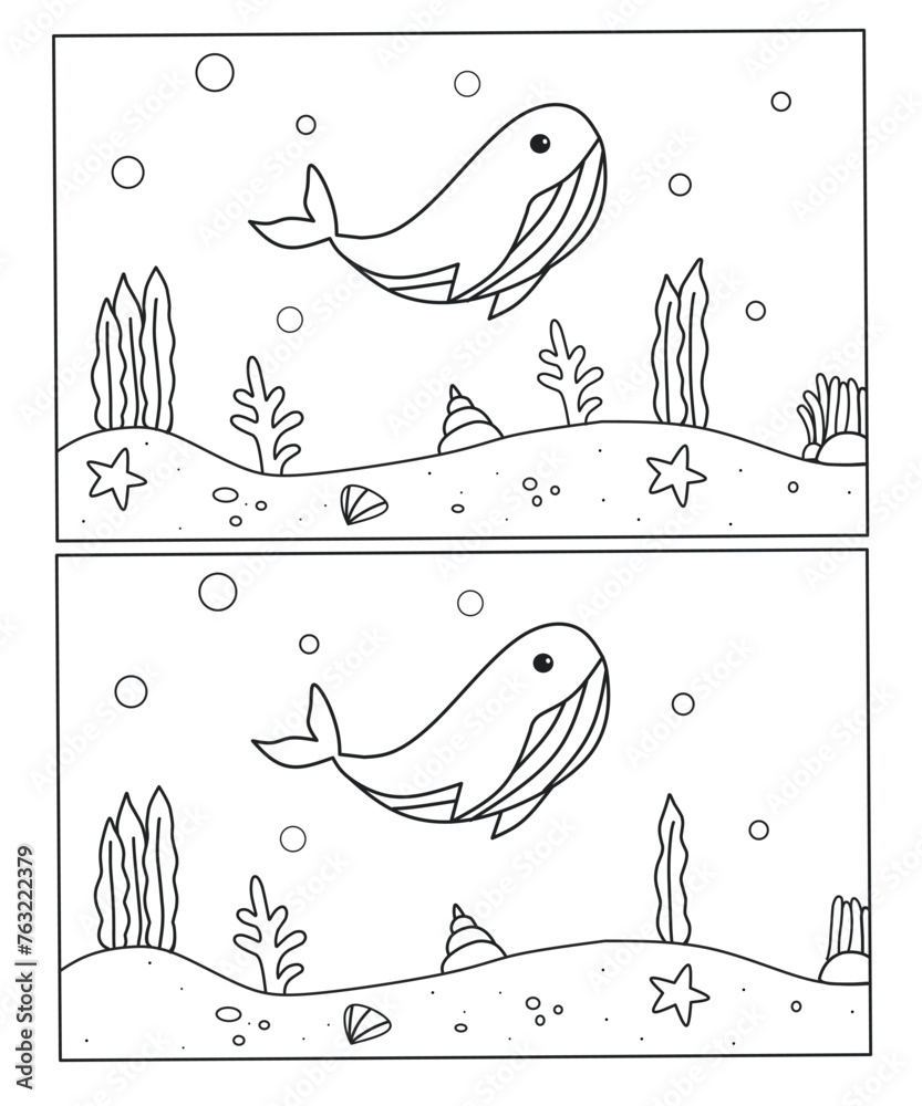 Find different pictures worksheet for kids, spot the differences ...