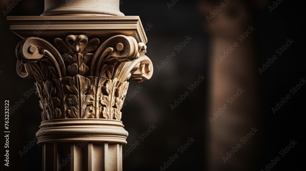 Functional modern sculpture incorporates Doric column timeless ...