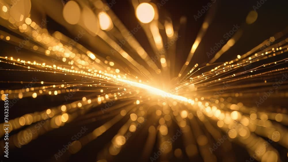 Vidéo Stock Video animation of intense central light source radiating ...