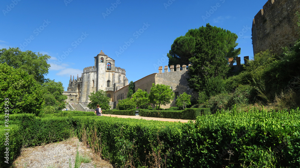 Convento de Cristo, Tomar, Portugal. The Convent of Christ is part of ...