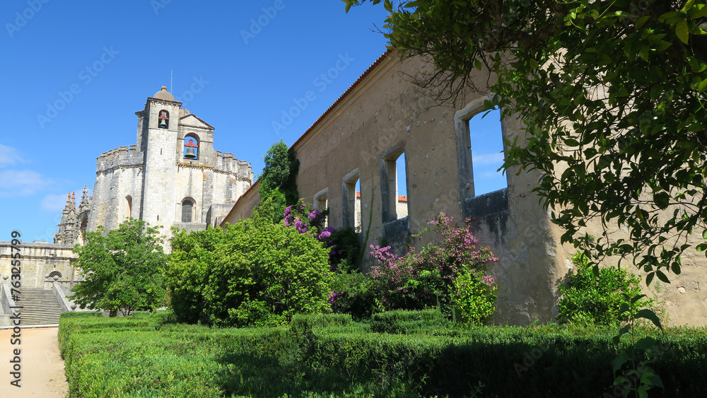 Convento de Cristo, Tomar, Portugal. The Convent of Christ is part of ...