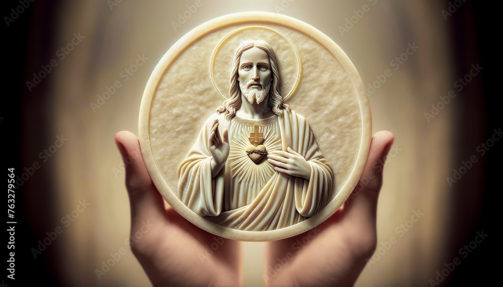 Eucharistic Celebration: Sacred Heart of Jesus Image on Consecrated ...