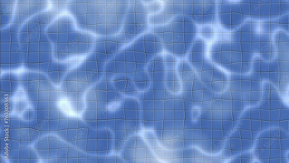 Animated water surface texture, large swimming pool tiles, seamless ...
