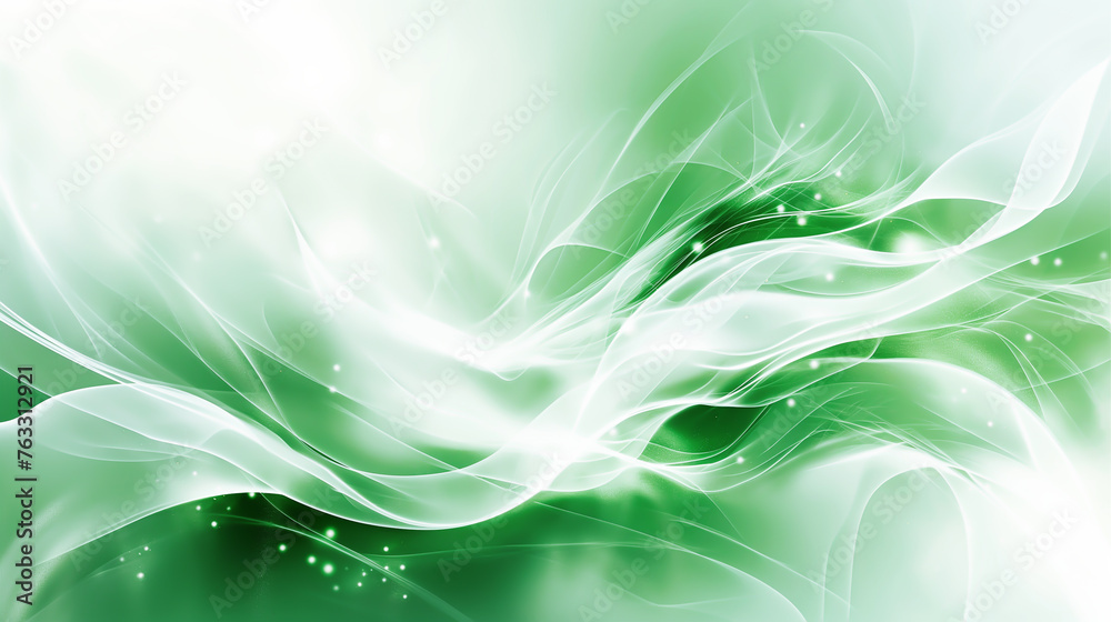 Abstract white and green color, modern design stripes background with ...