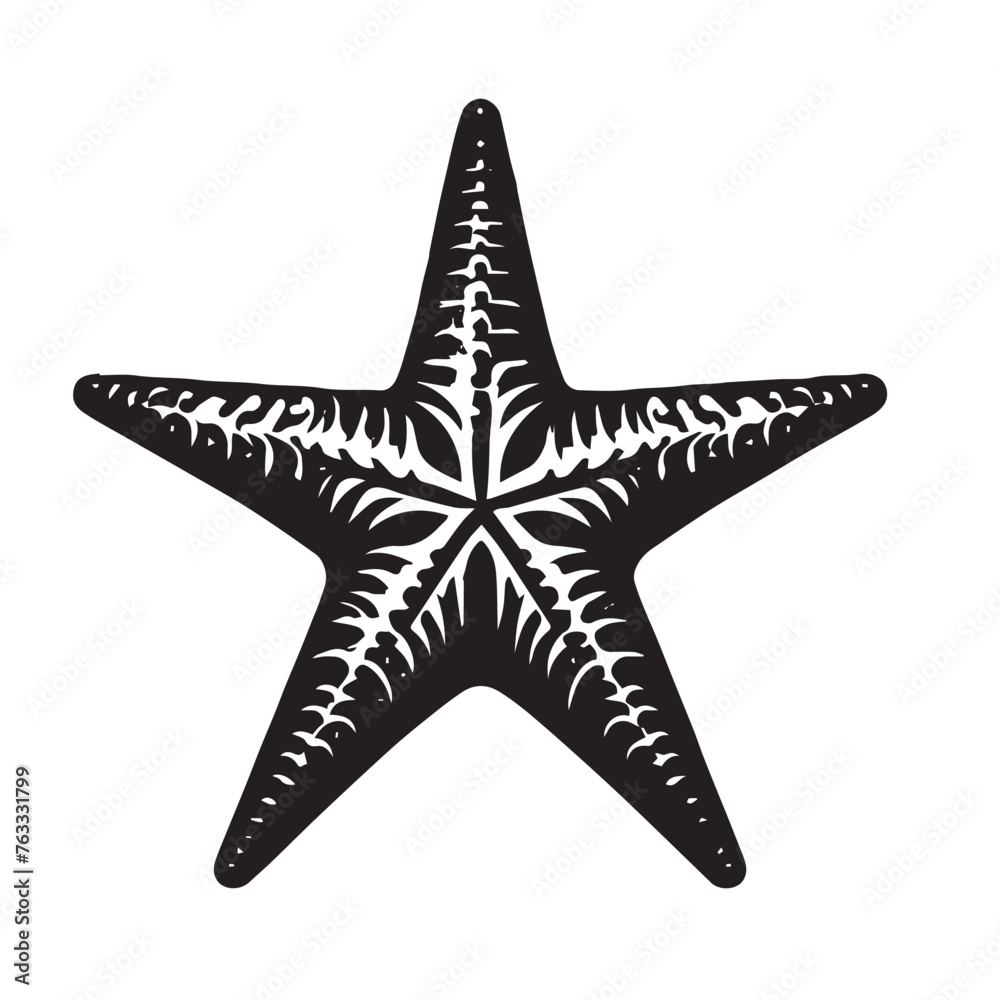 Vetor de starfish silhouette images,starfish silhouette clipart ...