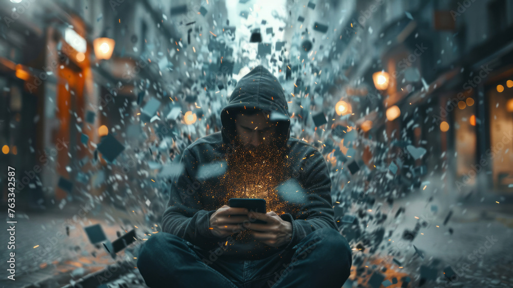 Digital saturation: Portray the overwhelming influx of data and ...