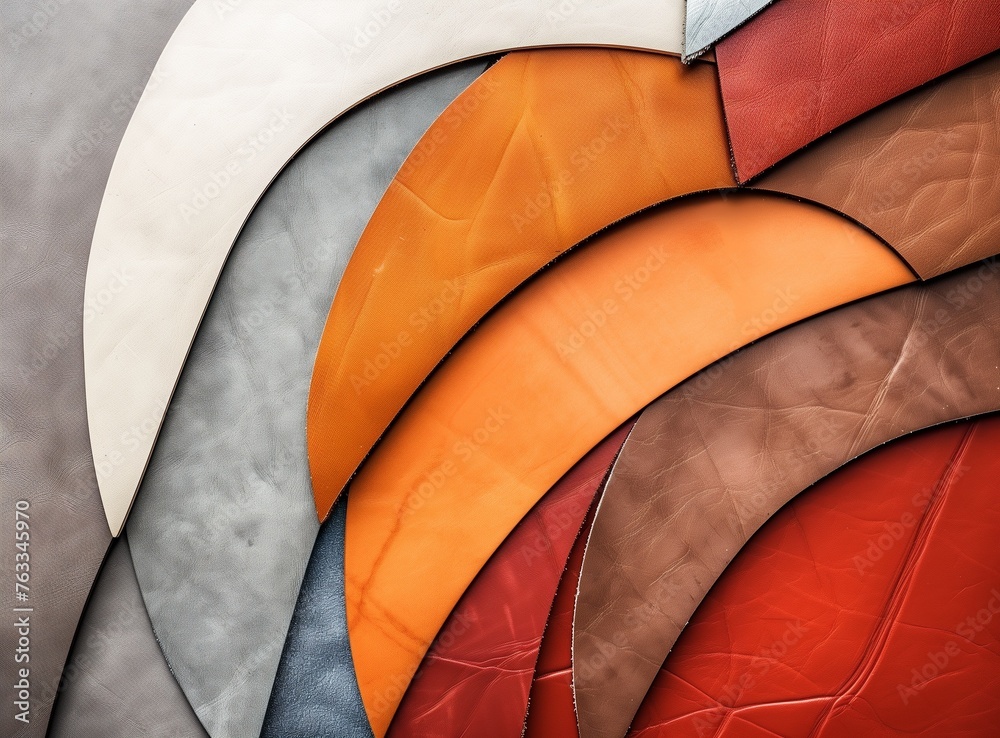 sample - a good quality leather in various colors. A set of leather ...