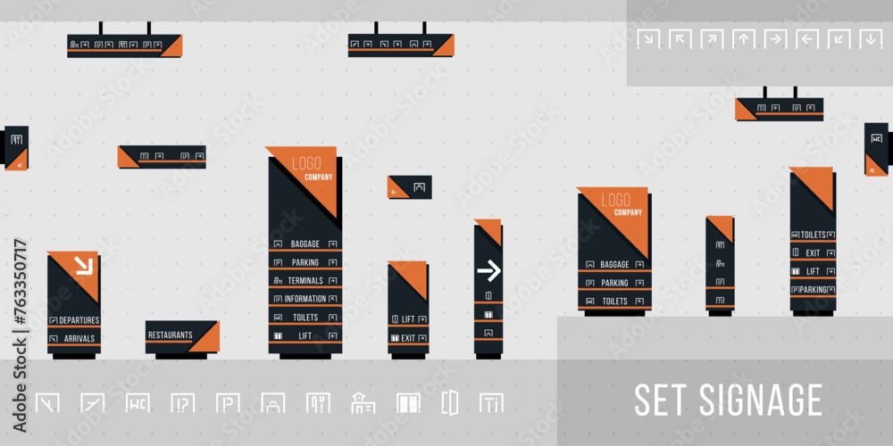 external and internal signage systems. direction, pole, wall mount and ...