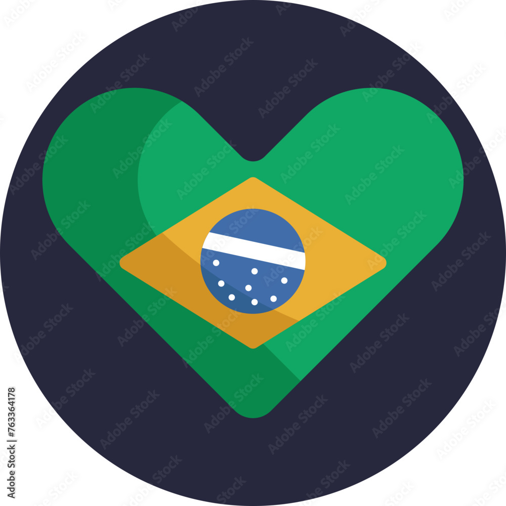 Celebrate the colors of Brazil with this iconic flag symbol, featuring ...