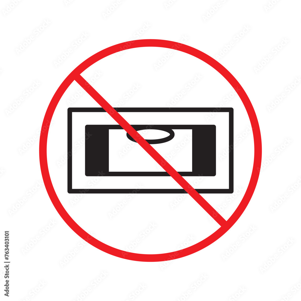 Do not use surface level icon. Surface balance flat sign design. Level ...