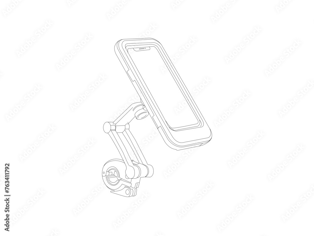 Folding Cell Phone Stand Portable Adjustable Desktop Phone, Mobile ...