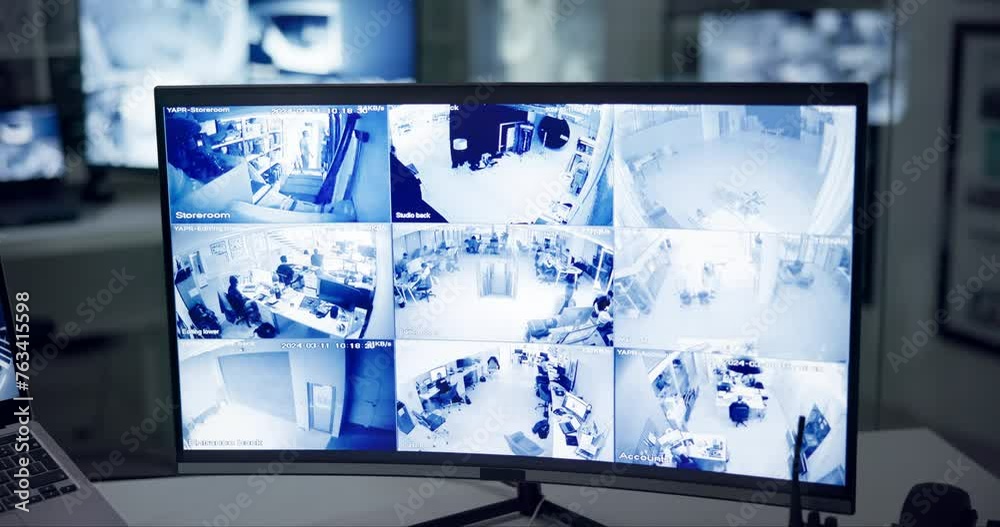 Computer, security and camera surveillance of building, inspection and ...