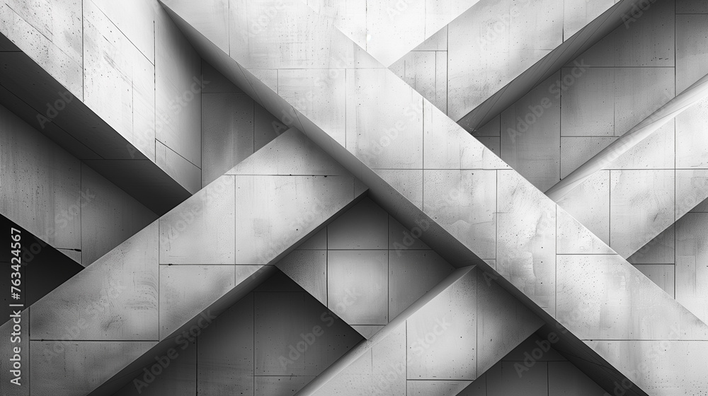 abstract white background geometric design of faint shapes and lines ...