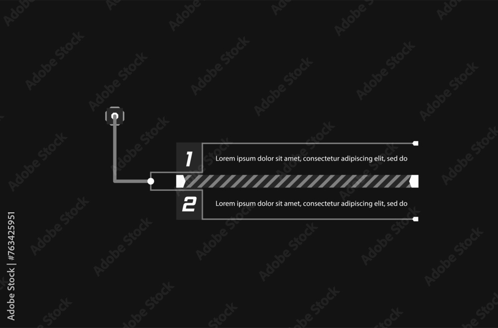 Set of Сallouts titles. Hud callout titles. Callout bar labels, window ...