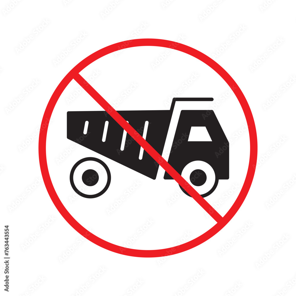 Do not use heavy truck vector icon. Loader icon. Van flat sign design ...
