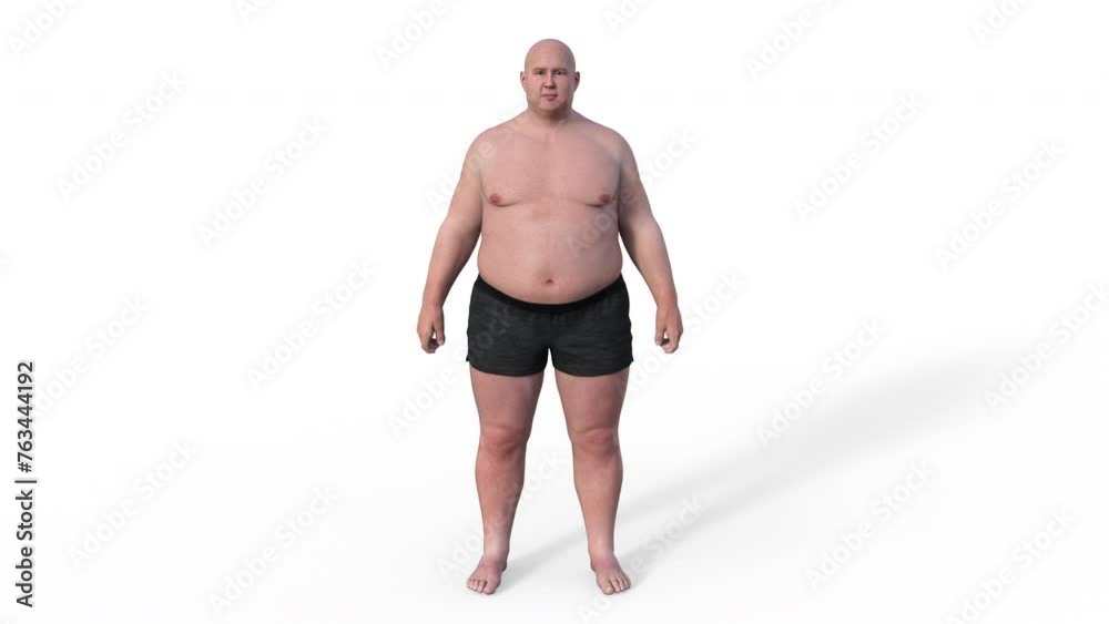 Vidéo Stock 3D animation depicting gradual transformation from normal ...