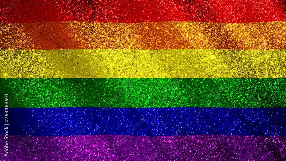 Rainbow LGBT Pride homosexuality colors glitter background wave pattern ...